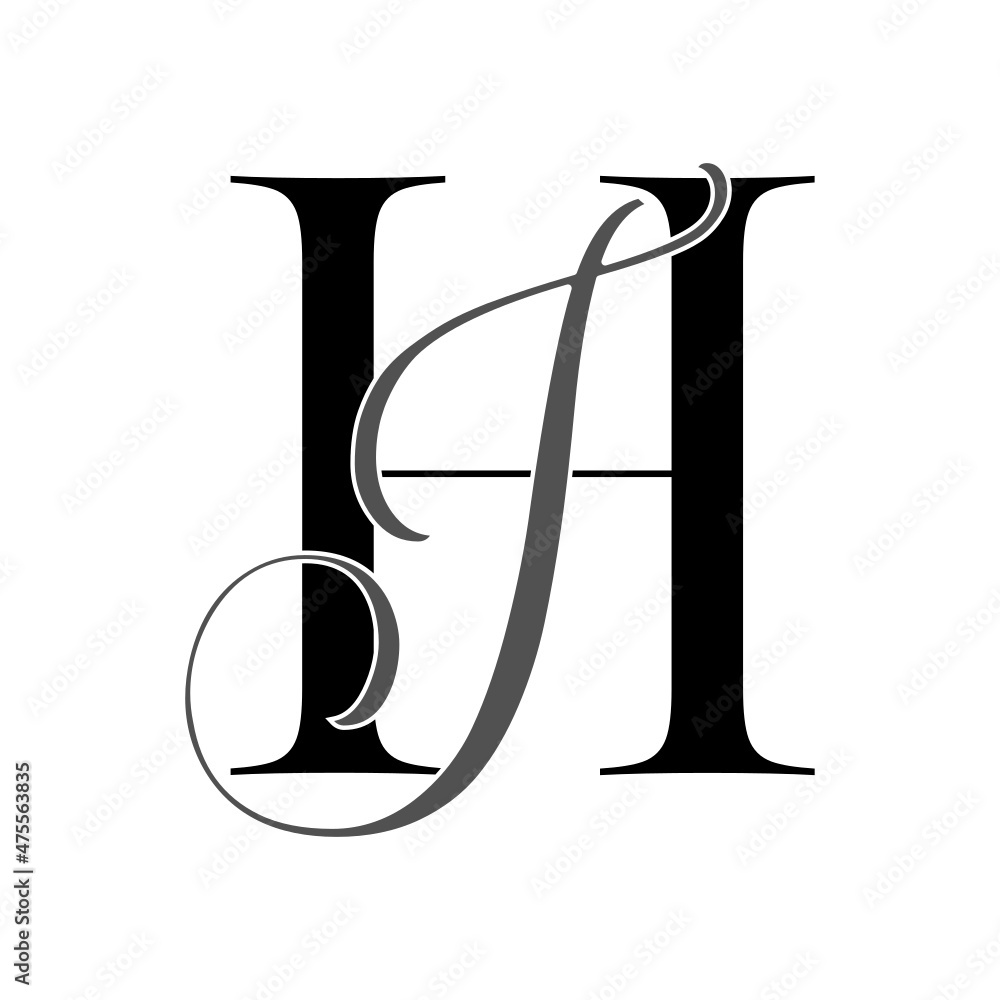hj, jh, monogram logo. Calligraphic signature icon. Wedding Logo ... hj, jh, monogram logo. Calligraphic signature icon. Wedding Logo ...