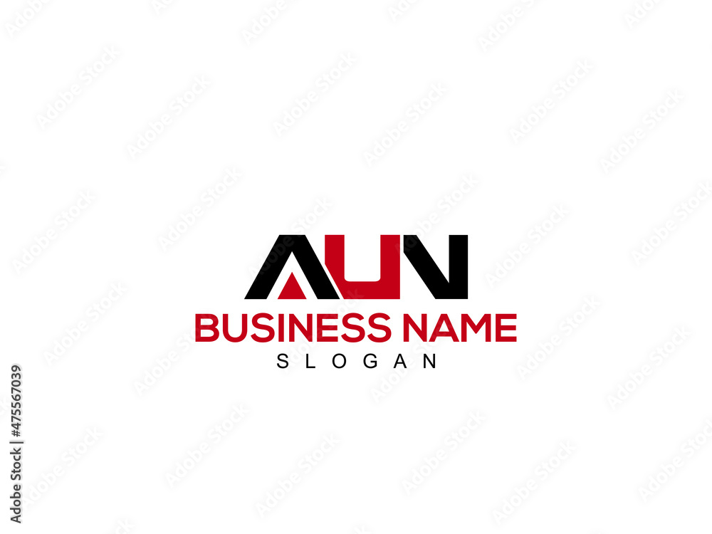 Letter AUN logo monogram emblem style with Colorful design for your ...