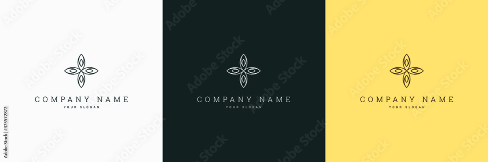 minimal elegant multipurpose vertical logo template and line art symbol ...