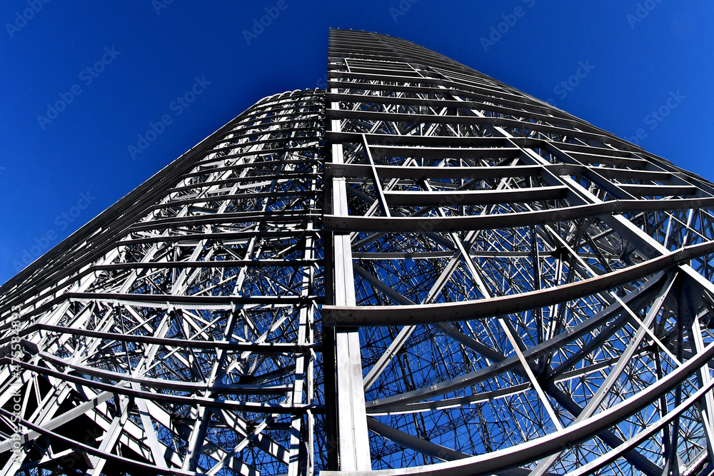 Structural girders of gigantic Clam-shell door on old 1930’s Hanger 1 ...
