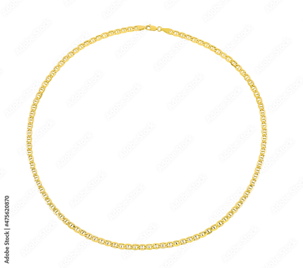 Gold chain isolated on white background Stock Photo | Adobe Stock