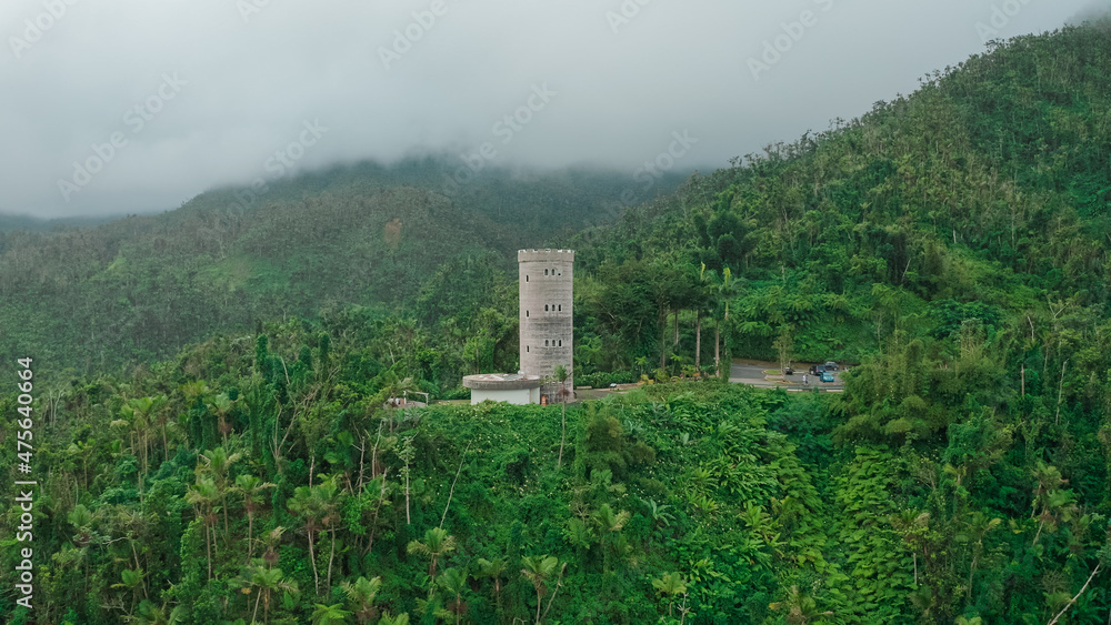 Yokahu Tower at El Yunque National Forest in Puerto Rico Stock Photo ...