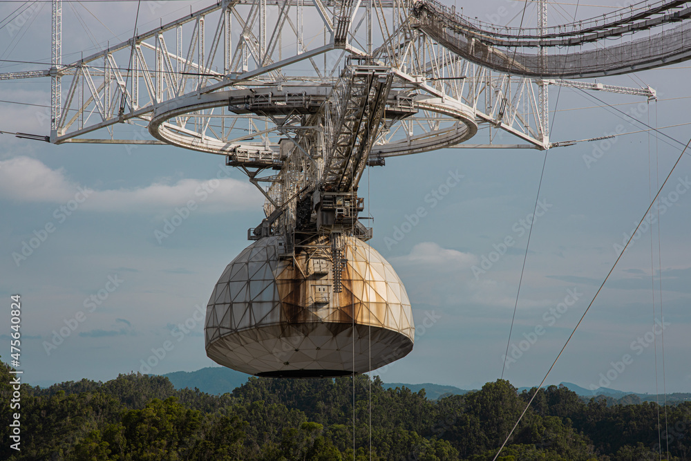 Iconic Arecibo Observatory before it collapse in Puerto Rico Stock ...