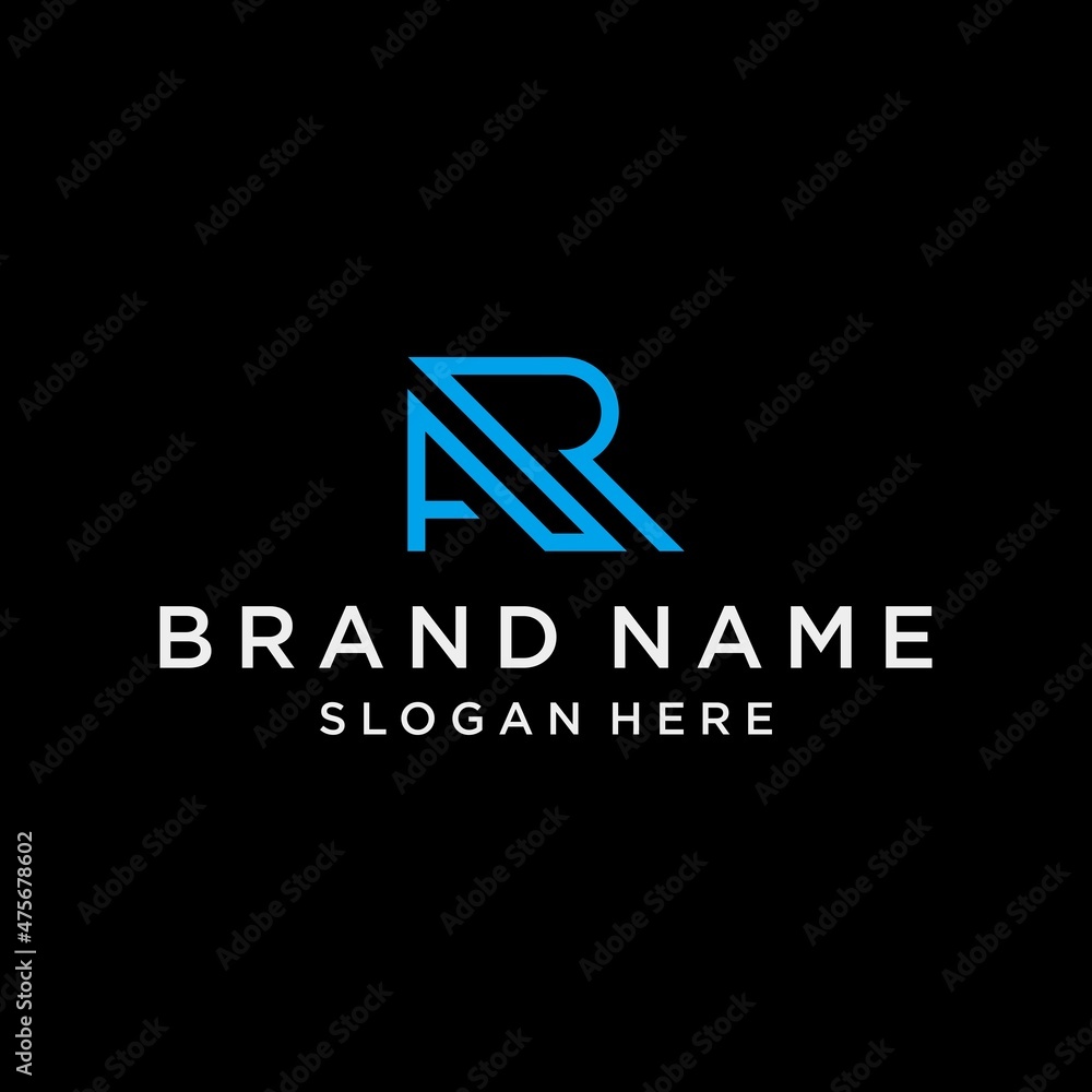 AR logo Stock Vector | Adobe Stock
