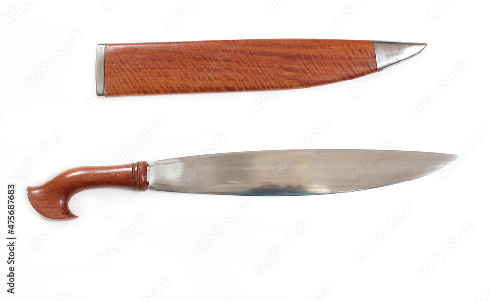 Filipino Fighting Sword Isolated on White Background Stock Photo ...
