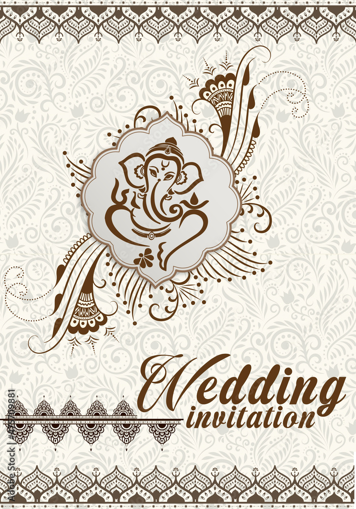 Hindu Wedding Invitation Symbols
