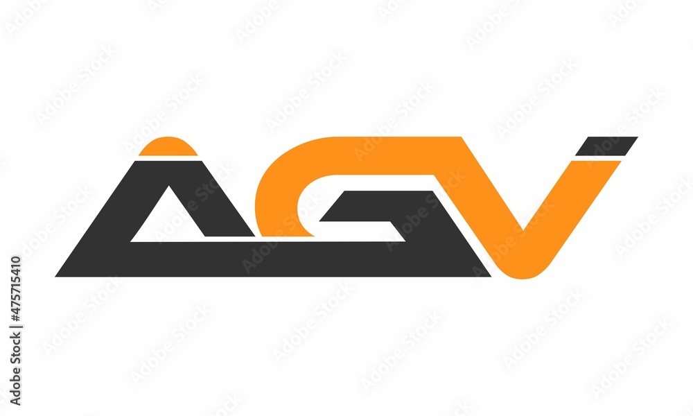 Letter AGV illustration logo vector Stock Vector | Adobe Stock