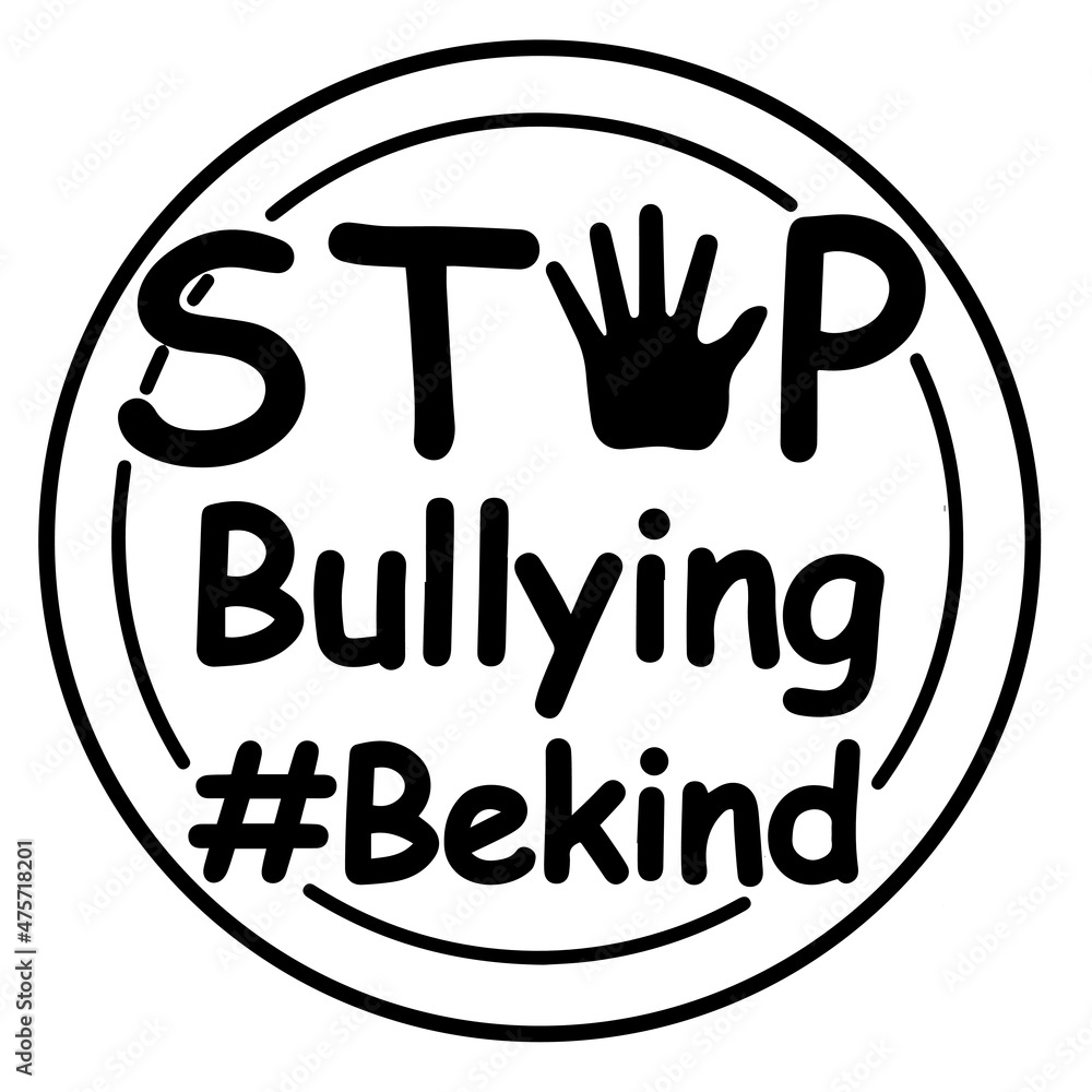 stop bullying be kind background inspirational quotes typography ...