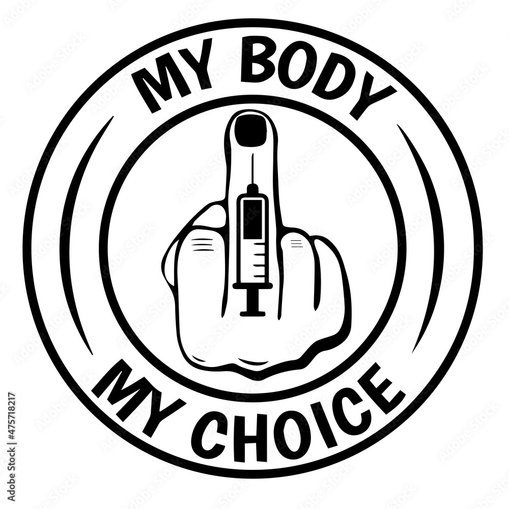 my body my choice logo inspirational quotes typography lettering design ...