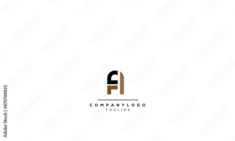 Alphabet letters Initials Monogram logo FA, FA INITIAL, FA letter Stock ...