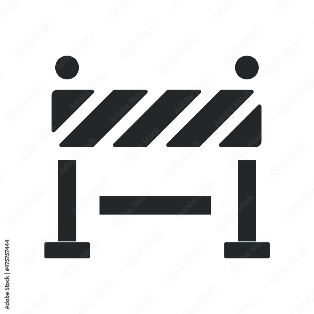 Poster Roadblock icons symbol vector elements for infographic web ...