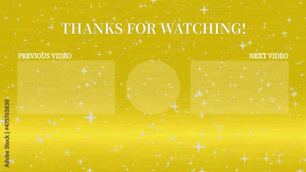 Luxury YouTube end card ending screen motion graphics Stock Video ...