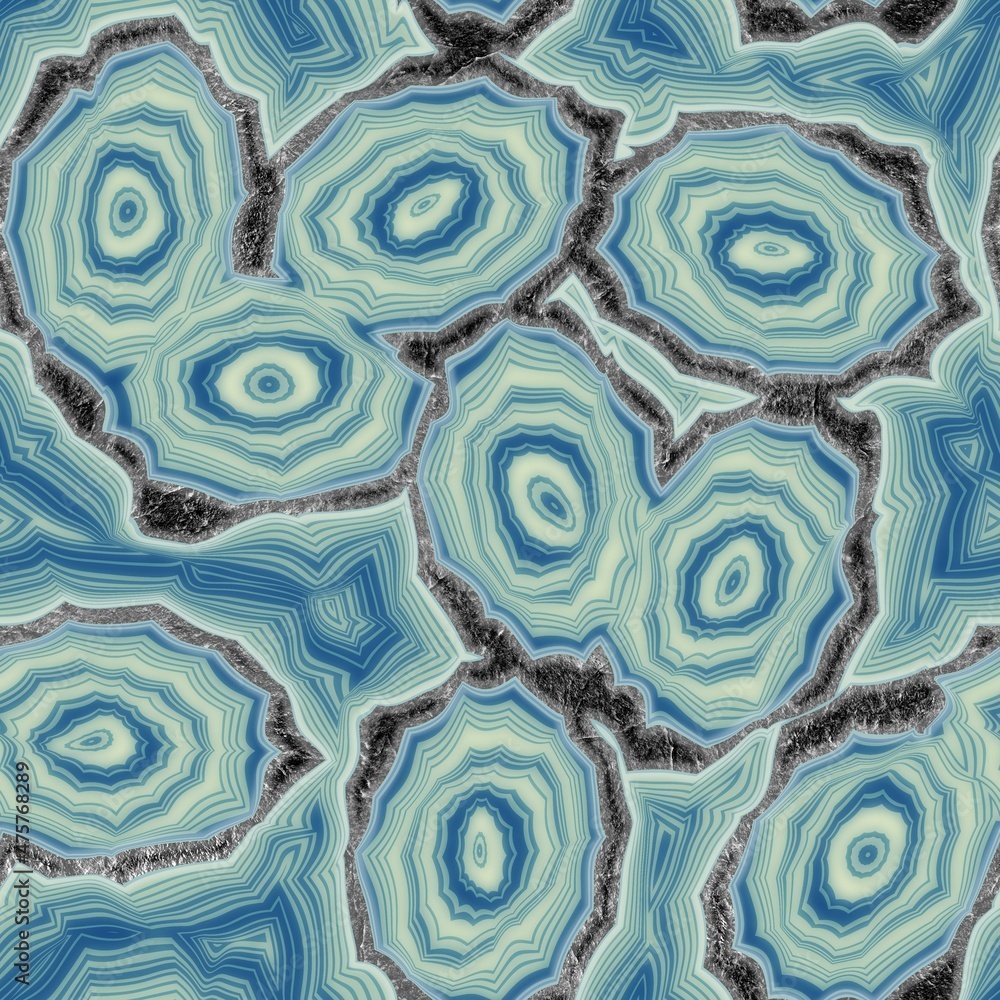 Seamless banded agate geode marble rock with gray stone edge surface ...