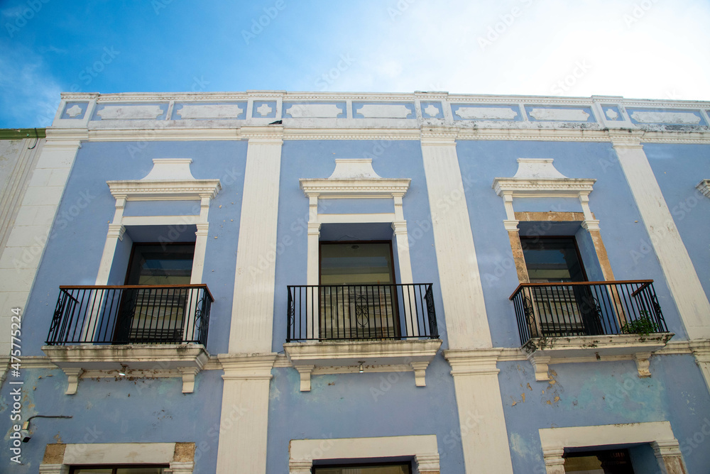 Ventanas coloniales, Campeche, México Stock Photo | Adobe Stock