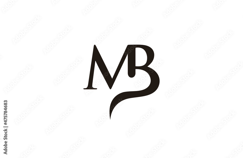 initial MB logo design vector Stock Vector | Adobe Stock