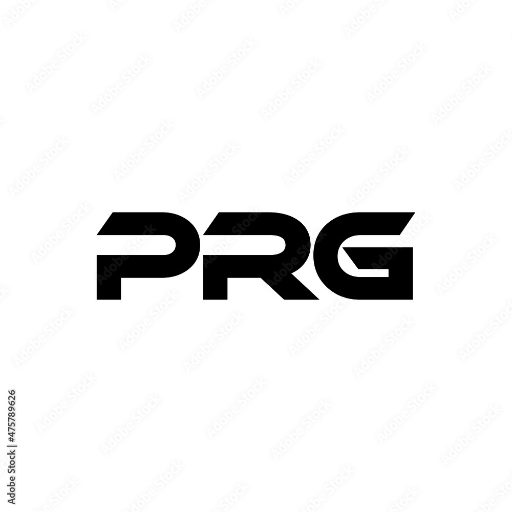 PRG letter logo design with white background in illustrator, vector ...