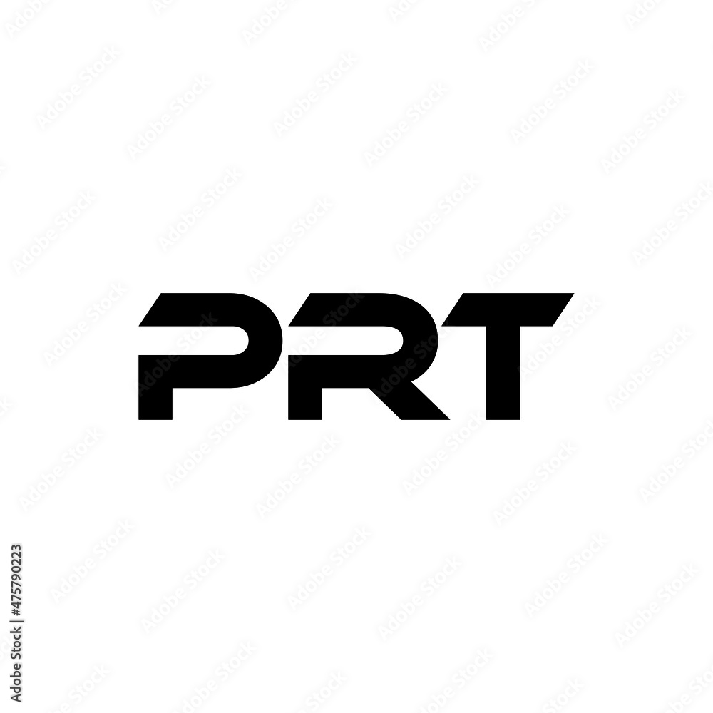 PRT letter logo design with white background in illustrator, vector ...