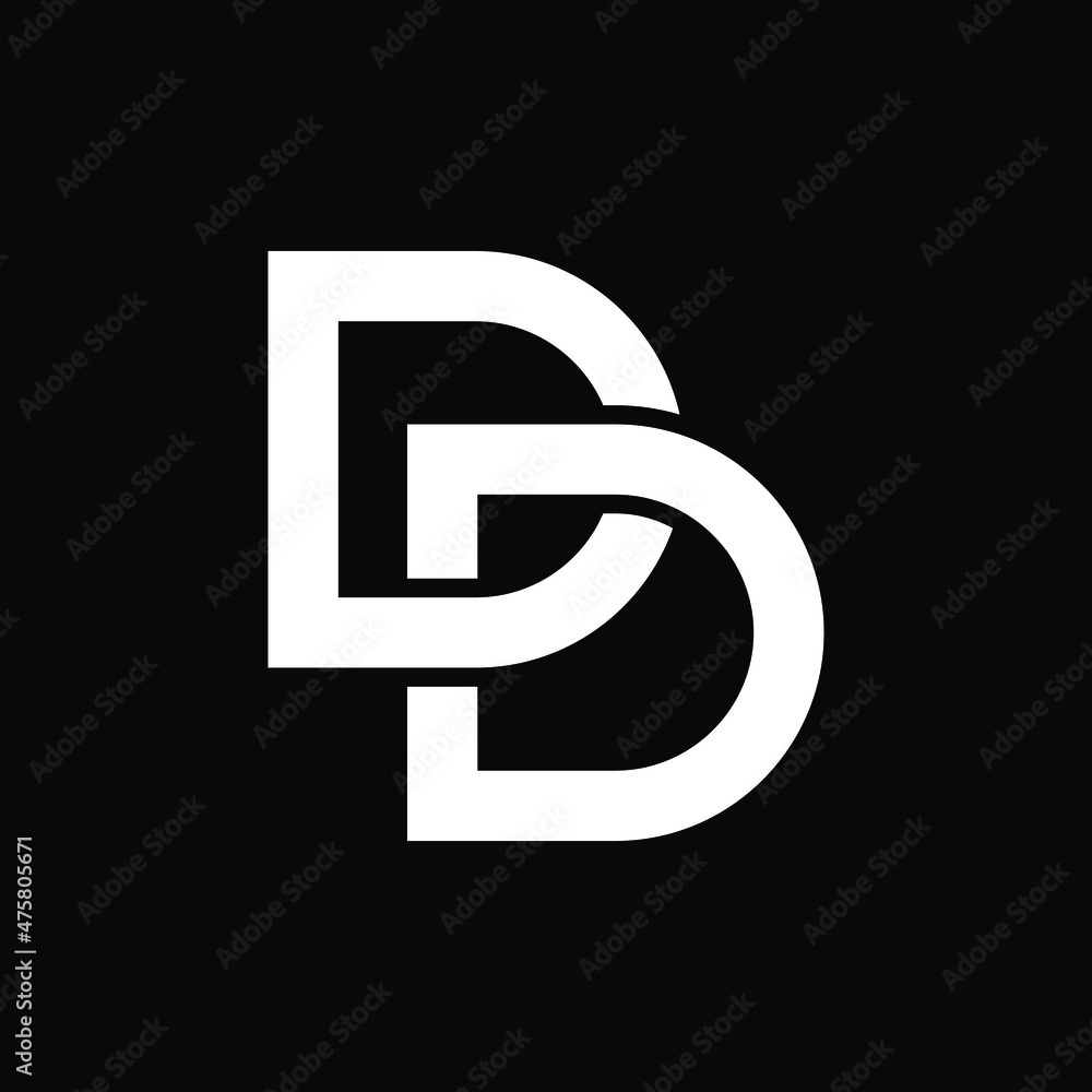 D Logo can be use for icon, sign, logo and etc Stock Vector | Adobe Stock
