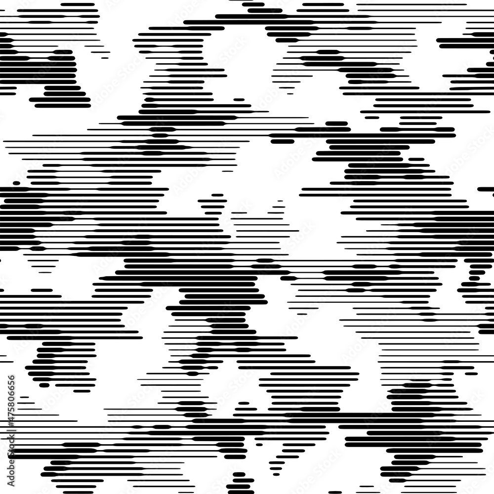 Full seamless modern halftone lines camouflage pattern for decor and ...