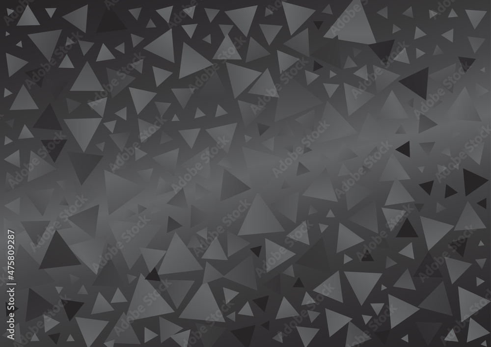 Dark Grey Gradient Geometric Triangle Background Stock Vector | Adobe Stock