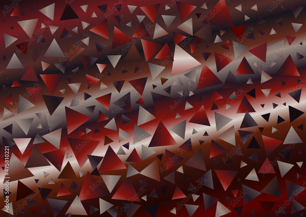 Abstract Dark Red Gradient Geometric Triangle Background Graphic Stock ...