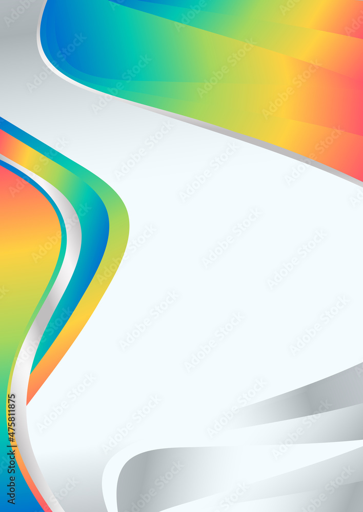 Red Orange and Blue Business Background Template Design Stock Vector ...