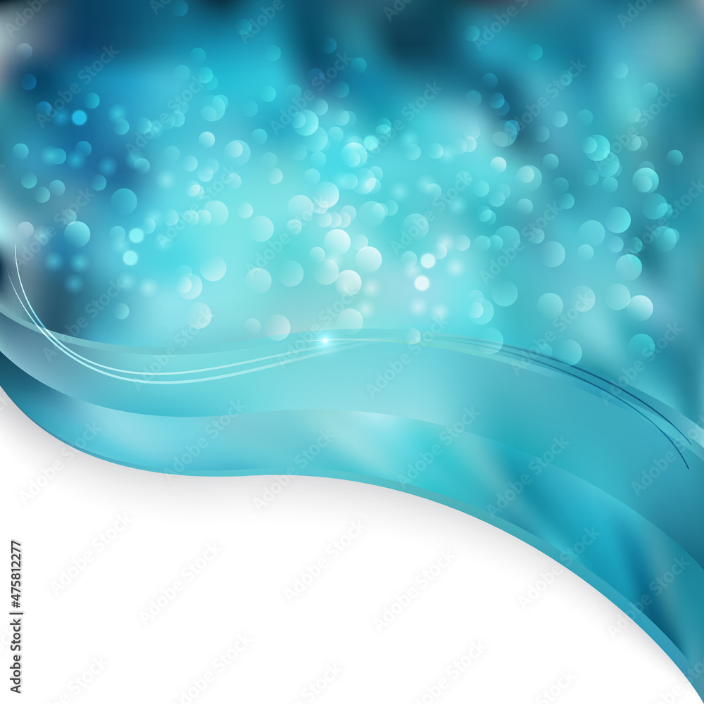 Blue Wave Powerpoint Background Vector Illustration Stock Vector ...