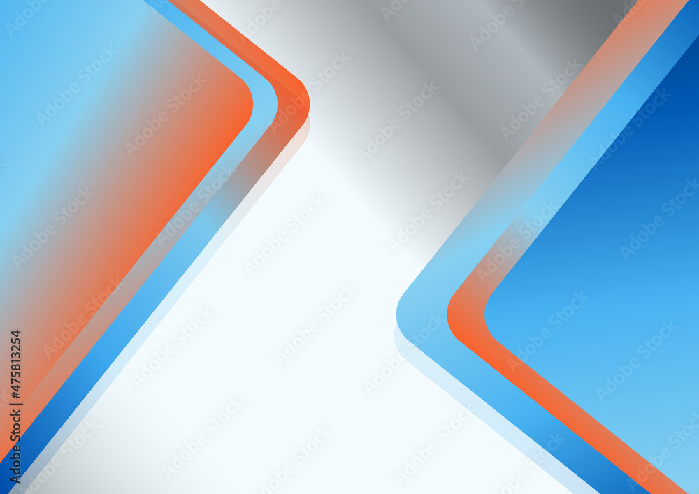 Abstract Blue and Orange Background with Copy Space for Your Text Stock ...