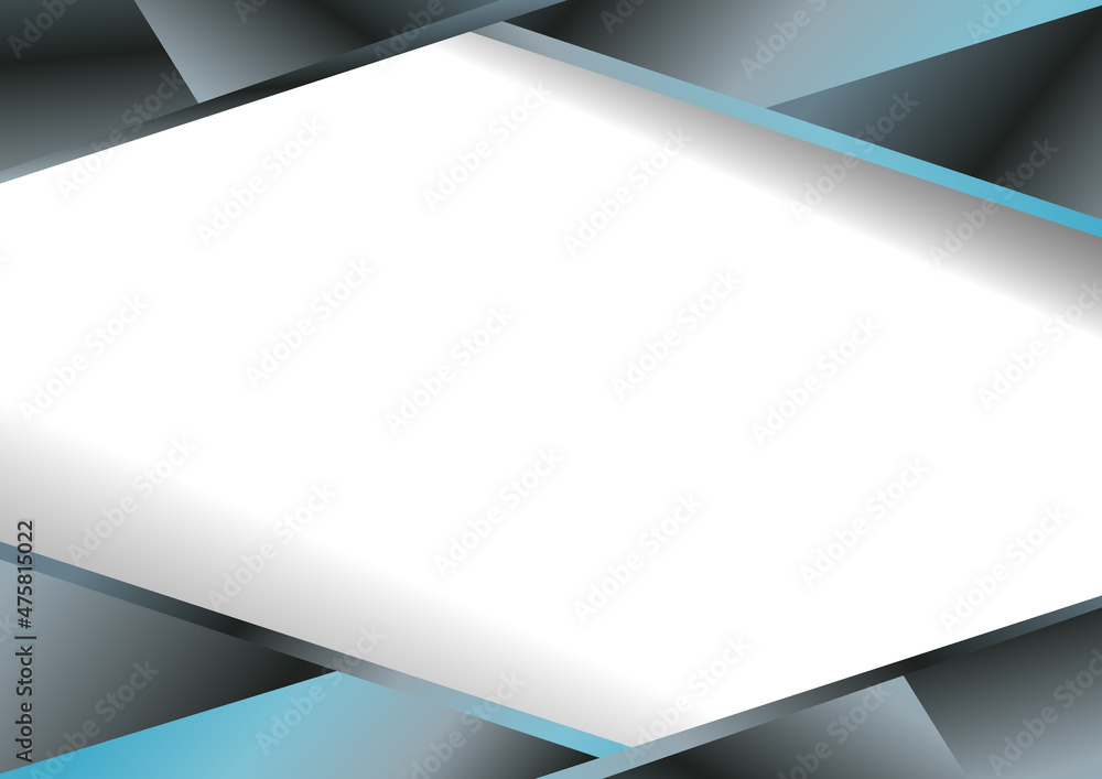 Abstract Blue and Grey Blank Geometric Business Card Design Background ...