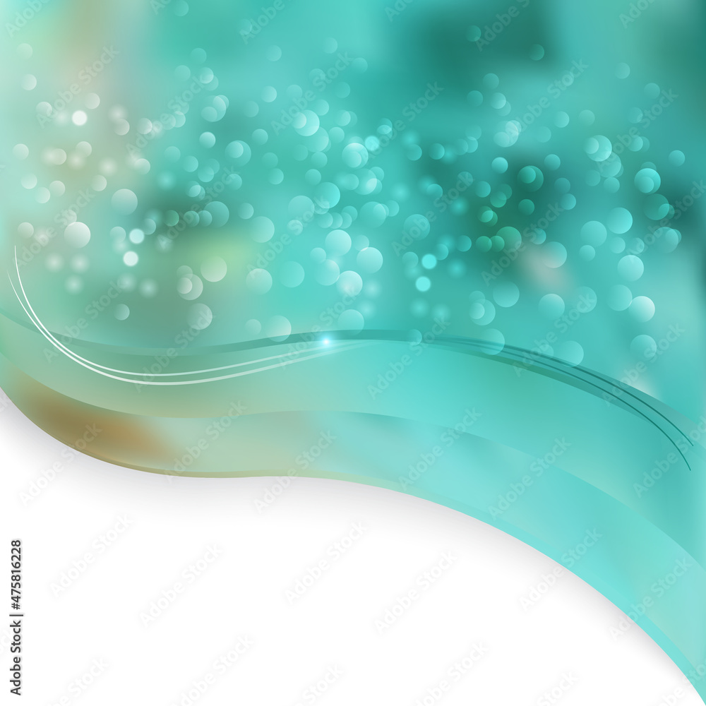 Abstract Blue Wave Border Folder Background Vector Eps Stock Vector ...