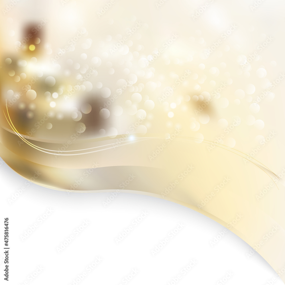 Light Color Wave Border Presentation Background Stock Vector | Adobe Stock