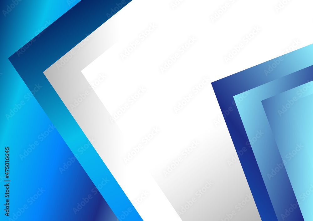 Blue Geometric Business Background Template Design Stock Vector | Adobe ...