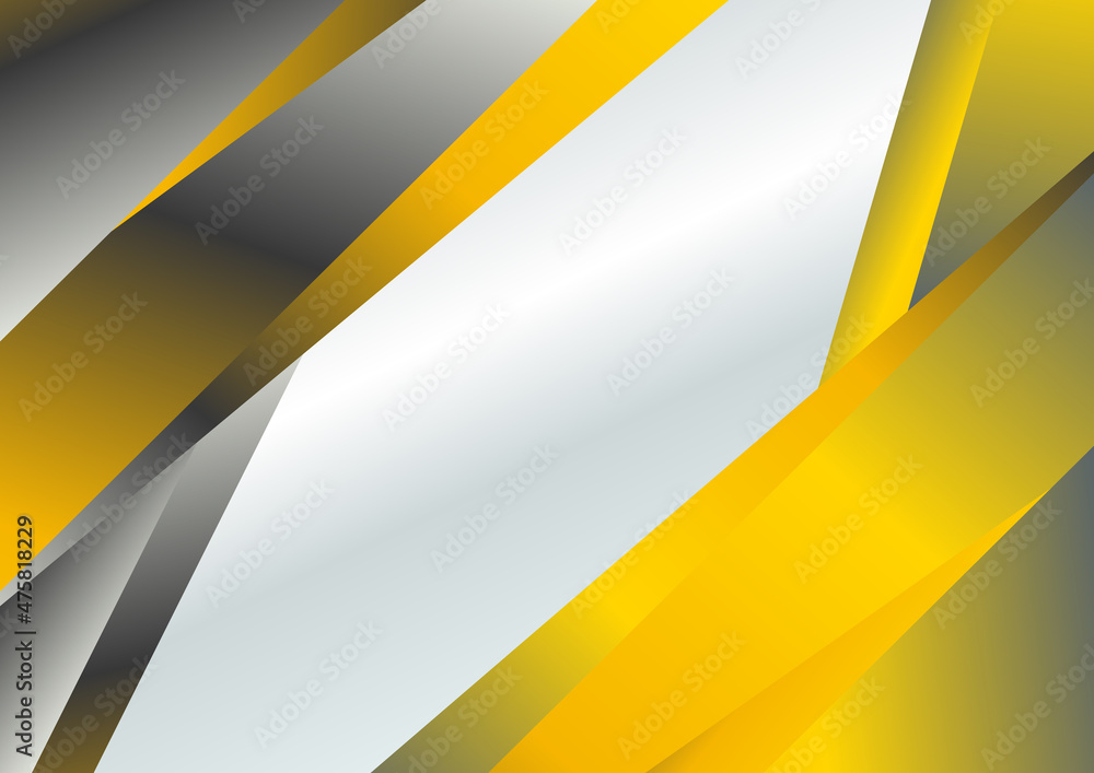 Abstract Grey and Yellow Background Design Template Vector Illustration ...