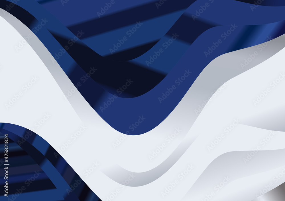 Navy Blue Wave Background Template with Space for Your Text Stock ...