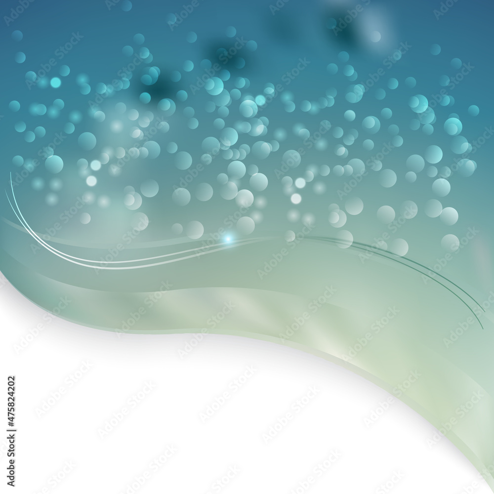 Abstract Light Blue Wave PPT Background Stock Vector | Adobe Stock