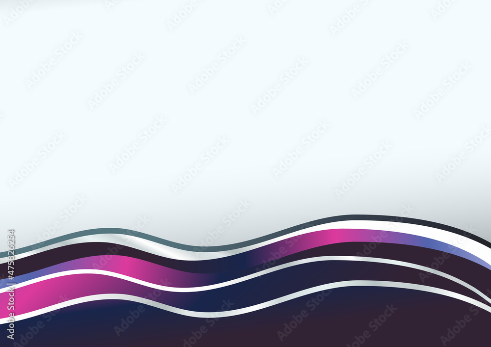 Pink and Blue Wavy Background with Space for Your Text Vector Graphic ...