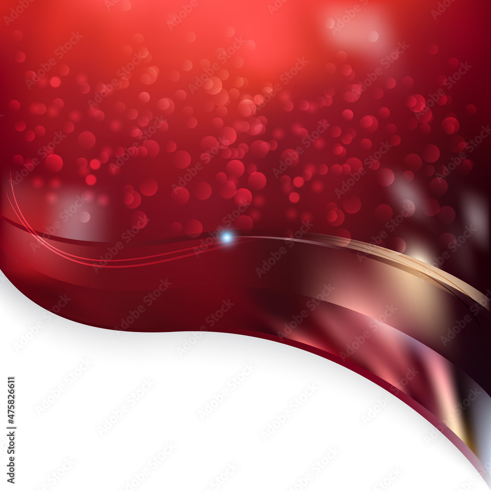 Abstract Dark Red Wave Border Folder Background Stock Vector | Adobe Stock