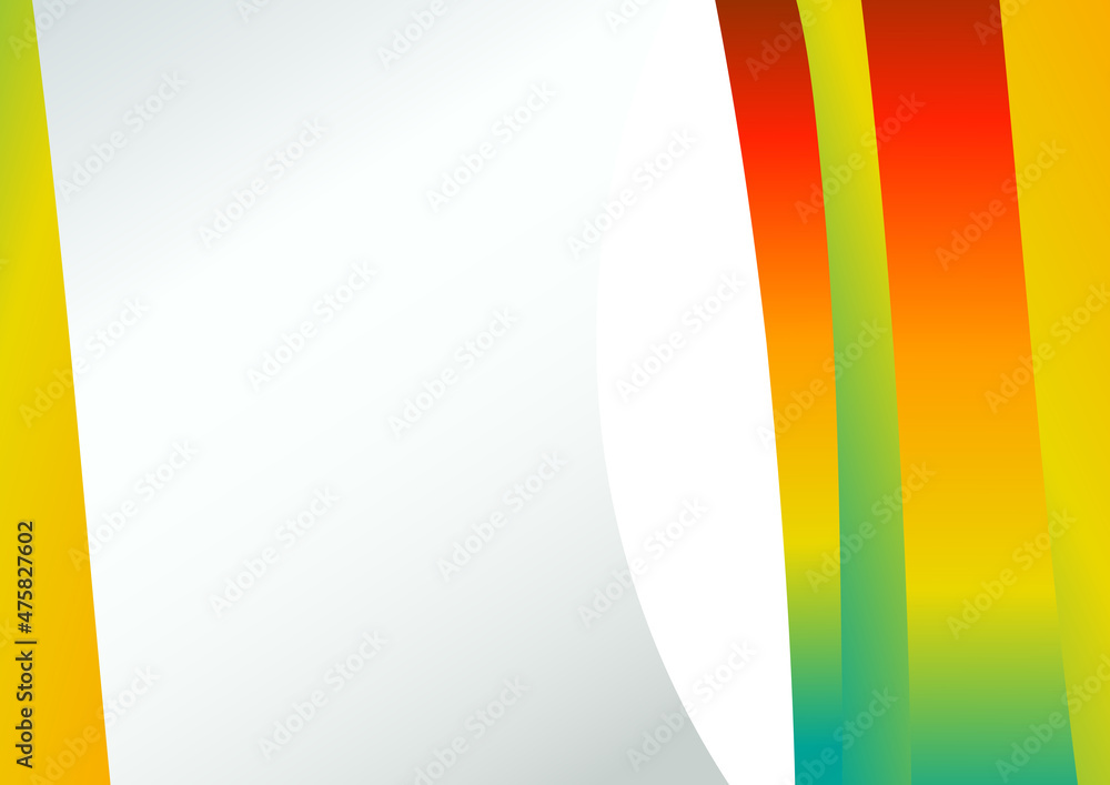 Red Yellow and Green Brochure Design Template Stock Vector | Adobe Stock