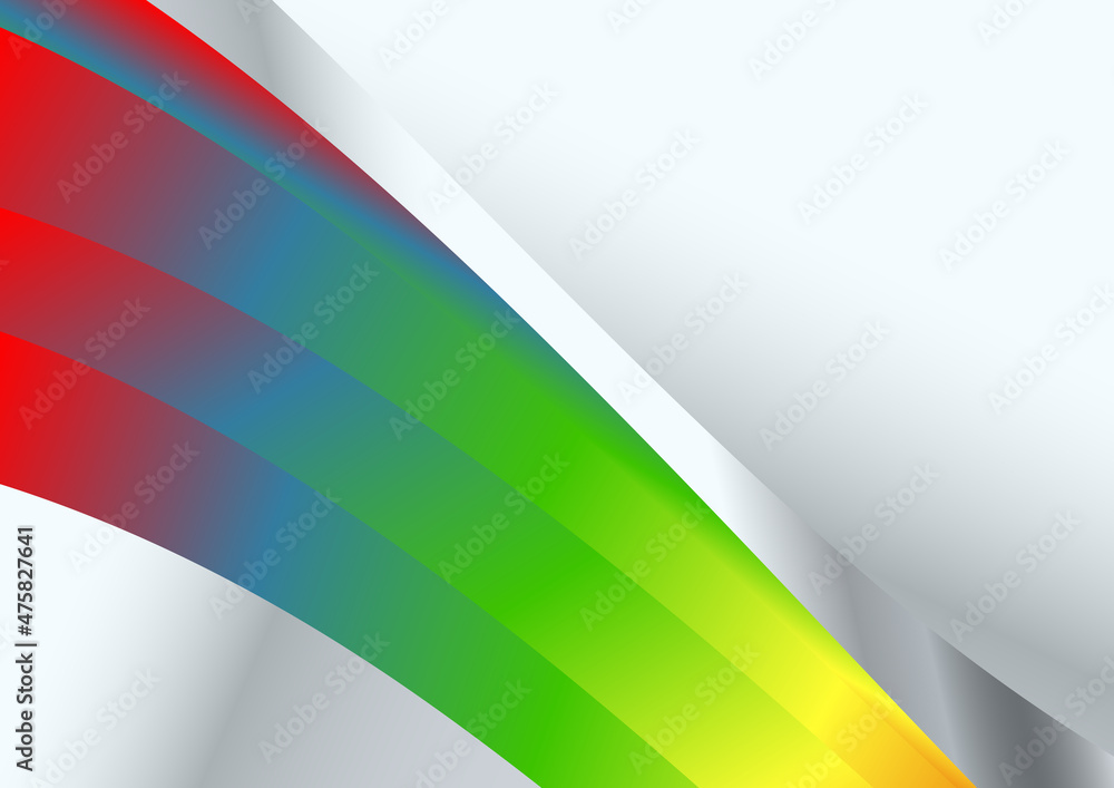 Abstract Red Green and Blue Brochure Design Template Stock Vector ...