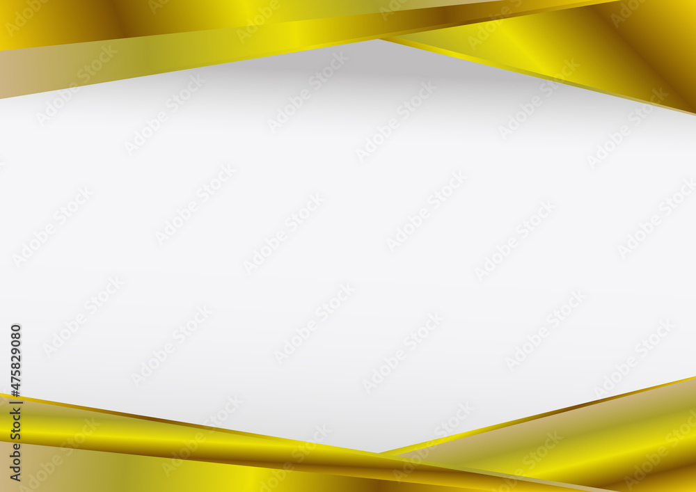 Gold Blank Business Card Design Background Stock Vector | Adobe Stock
