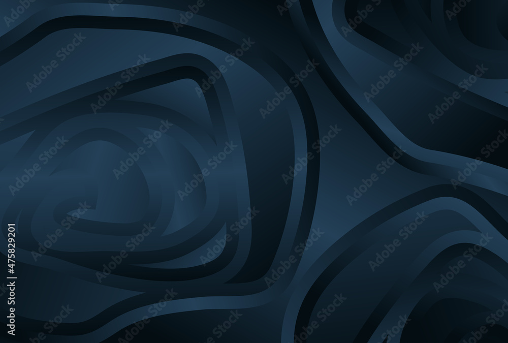 Abstract Dark Blue Gradient Ripple Lines Background Graphic Stock ...