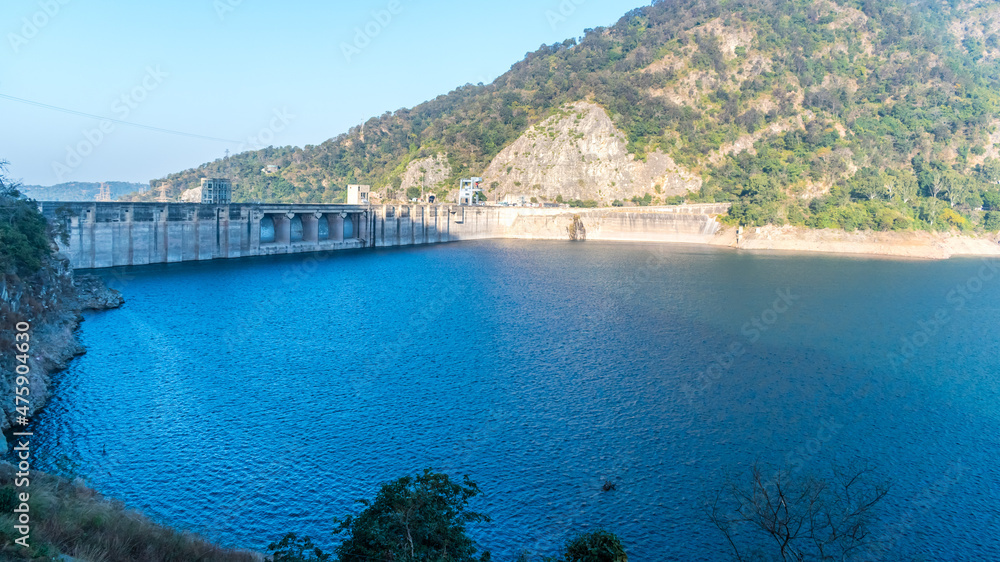 Bhakra Dam is a concrete gravity dam on the Sutlej River in Bilaspur ...