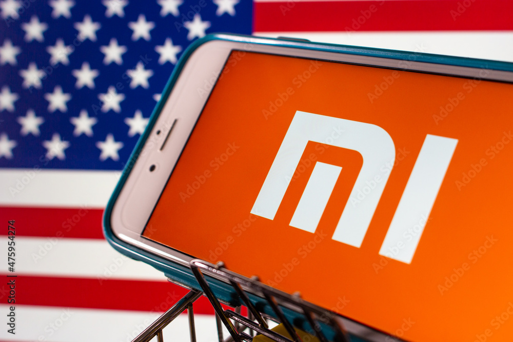 Kumamoto, JAPAN - Feb 31 2021 : The logo of Xiaomi, Chinese ...