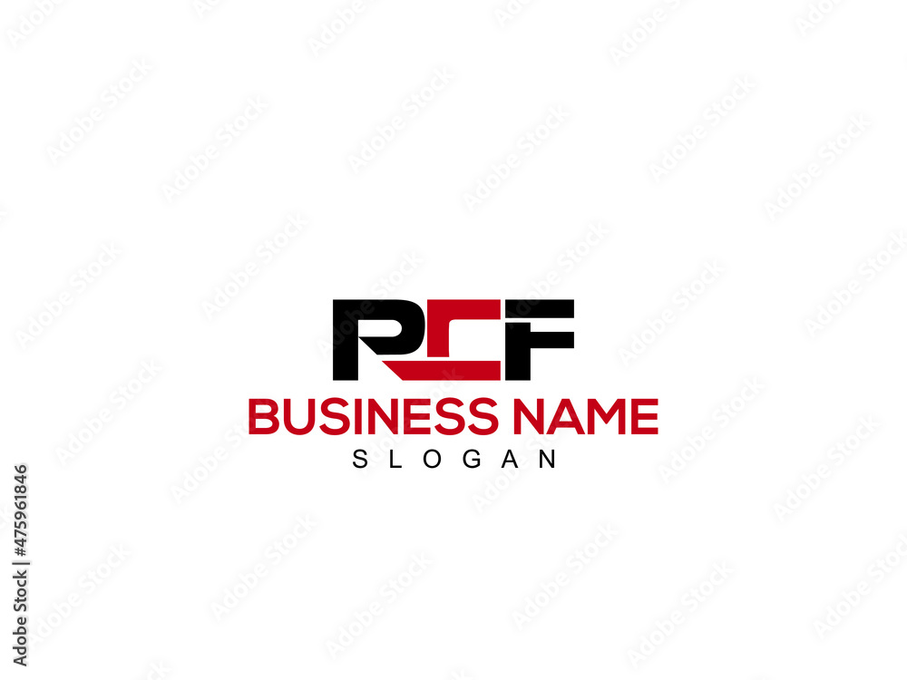 Classic PCF Logo, Letter PC logo icon concept with creative font design ...