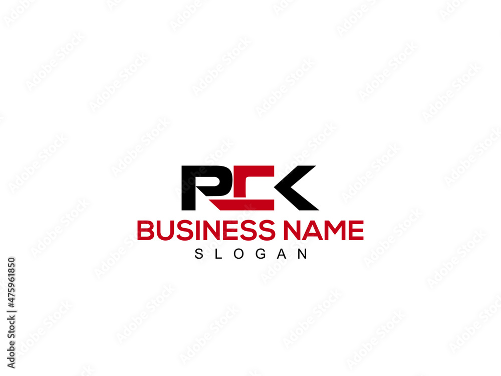 Classic PCK Logo, Letter PC logo icon concept with creative font design ...