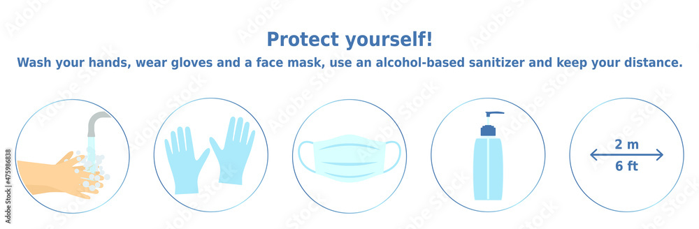 Protect yourself! Wash your hands, wear gloves and a face mask, use an ...