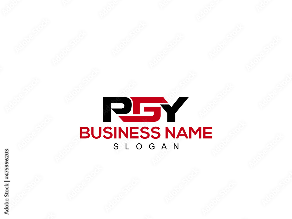 Initial letter PGY logo, Creative pg original monogram logo design ...
