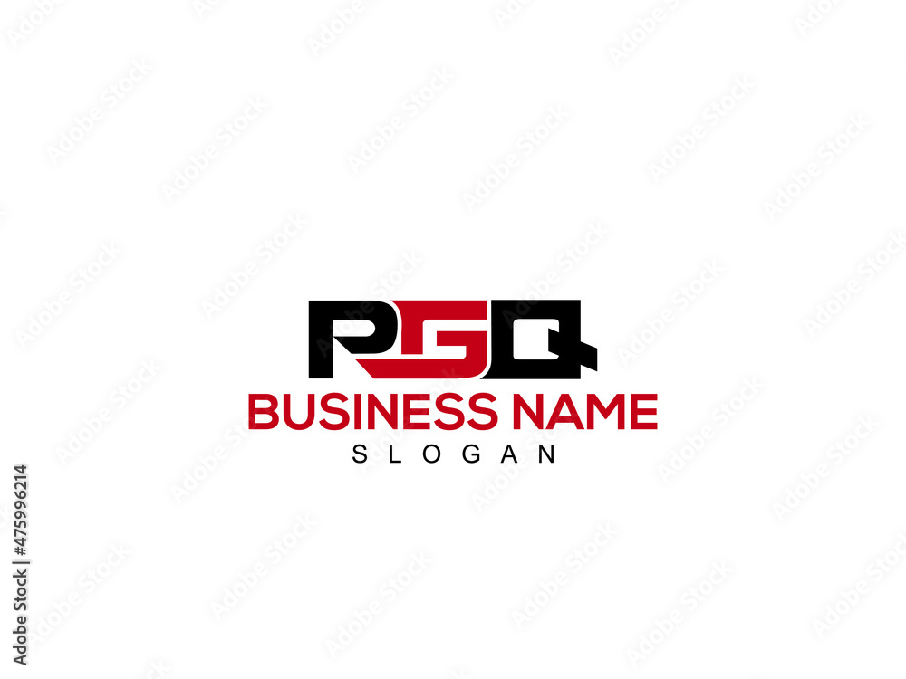 Initial letter PGQ logo, Creative pg original monogram logo design ...