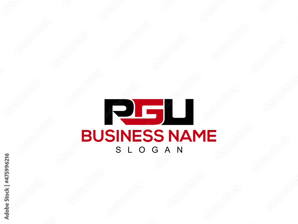 Initial letter PGU logo, Creative pg original monogram logo design ...