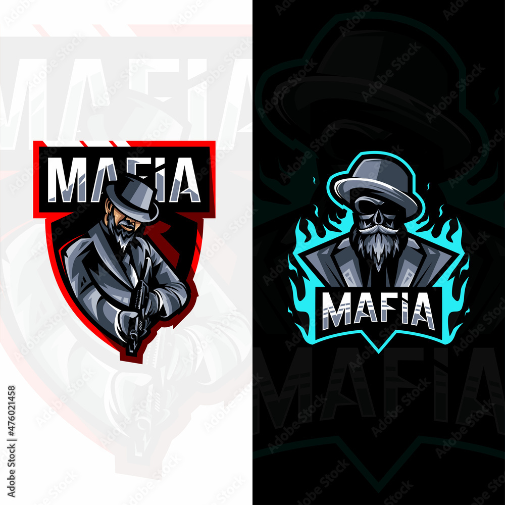 Mafia logo mascot collection design Stock Vector | Adobe Stock
